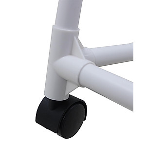 VODZUP Soft Silver Mesh 3-Bag Rolling Sorting Laundry Cart, WYT-85