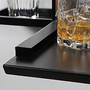 Sauder Harvey Park Wall Bar, L: 33.27" x W: 5.91" x H: 25.0", Grand Walnut Finish