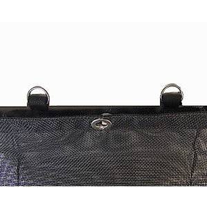 Rope Bag, Black Mesh, Heavy Duty, Great for Boats or Shore Lines