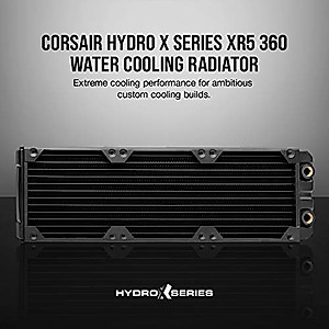 CORSAIR Hydro X Series XR5 360mm Water Cooling Radiator - Triple 120mm Fan Mounts - Premium Copper Construction - Easy Installation - Black