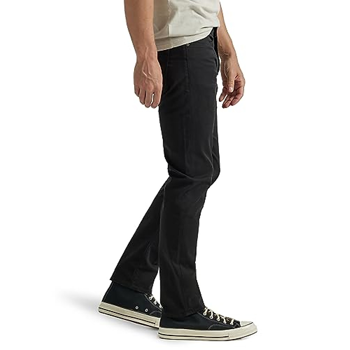 Lee Men's Extreme Motion Slim Straight Jean Black 36W x 30L