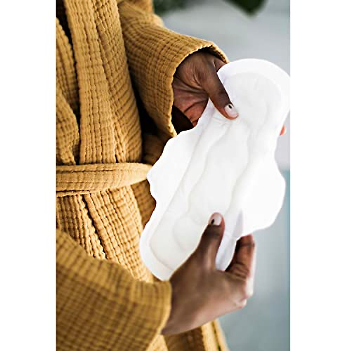 L. Chlorine Free Maxi Pads Extra Long Overnight Absorbency with Wings, Organic Cotton, Free of Chlorine Bleaching, Pesticides, Fragrances, or Dyes, 20 Count