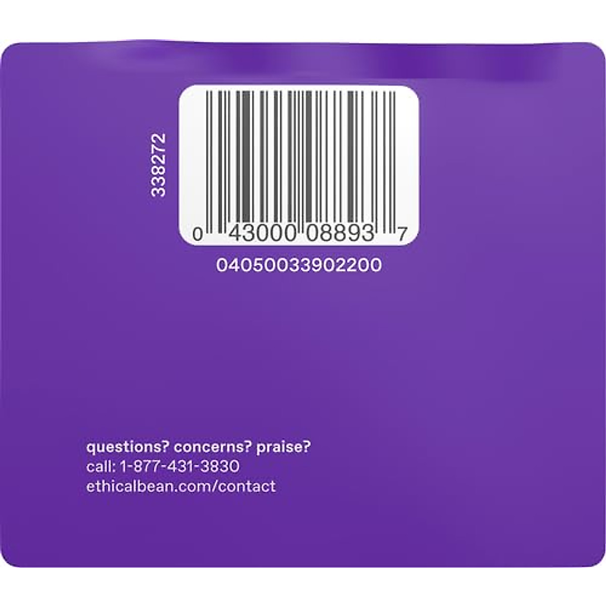 Ethical Bean Fairtrade Organic Coffee, Lush Medium Dark Roast, Whole Bean Coffee (12 Oz Bag), Lush Medium Dark Roast, 0.75 Lb