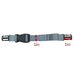 Amlrt HDHYK Backpack Chest Strap- Nylon -Suitable for Webbing on The Backpack up to1in. Gray