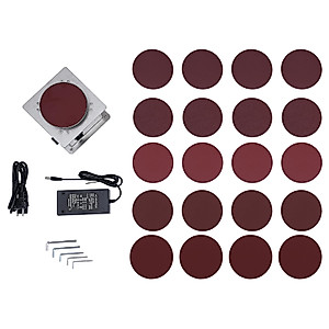 Versatile 200W Mini Disc Sander - Efficient, Low Noise, 21 Sandpapers - Ideal for Wood, Metal, and More - Ready-to-Use Tool for Precision Polishing and Grinding