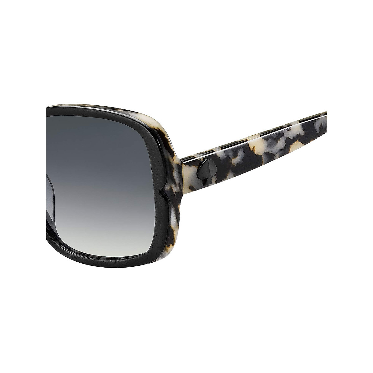 Kate Spade New York Women's Elianna/G/S Square Sunglasses, Black Havana, One Size