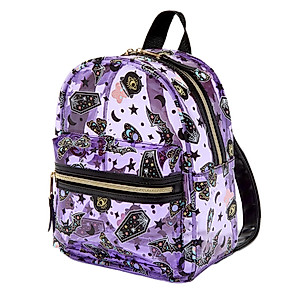 Claire's Halloween Mystical Icons Backpack: 8" W x 10" H
