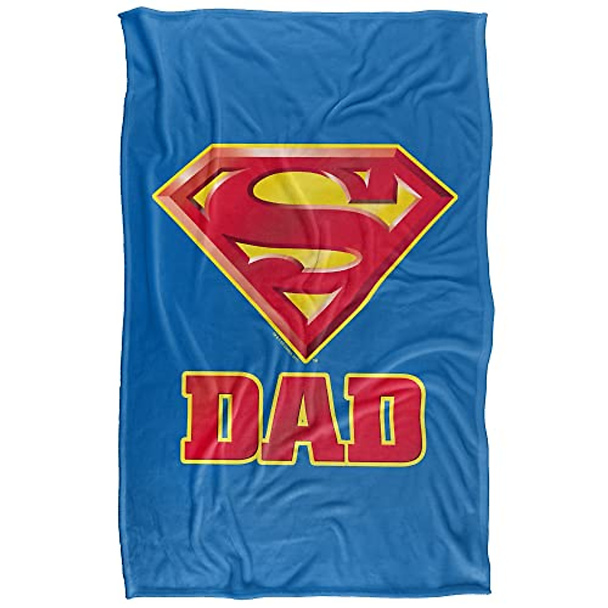 Superman Super Dad Silky Touch Super Soft Throw Blanket 36" x 58",Super Dad
