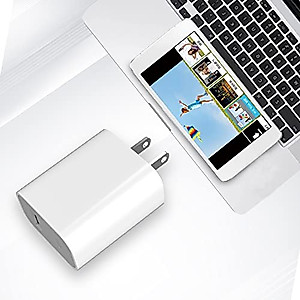 20W Fast Charger USB C, Etre Jeune 2 Pack Dual Port Type C Fast Charger Block Wall Plug Adapter PD & QC3.0 USB A Quick Charging Block for iPhone 14 13 12 Pro Max, Samsung, iPad, AirPods