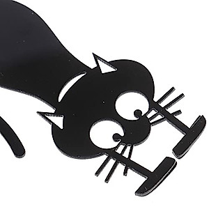 Animal Bookmark, Black Cat Bookmark, Lightweight Pagination Mark Book Decoration, Cartoon Book Clip Book Folder Stationery