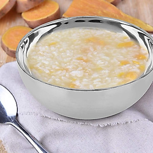 34 Oz/ 1000ml Stainless Steel Mixing Bowls Double Wall Serving Bowl Insulated Cereal Bowl Salad Bowl Stainless Steel Bowl Stainless Steel Water Bowl