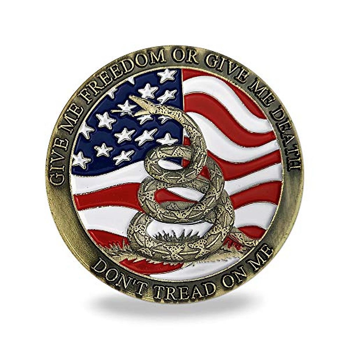 Don't Tread on Me Challenge Coin US Liberty Bell Military Coin