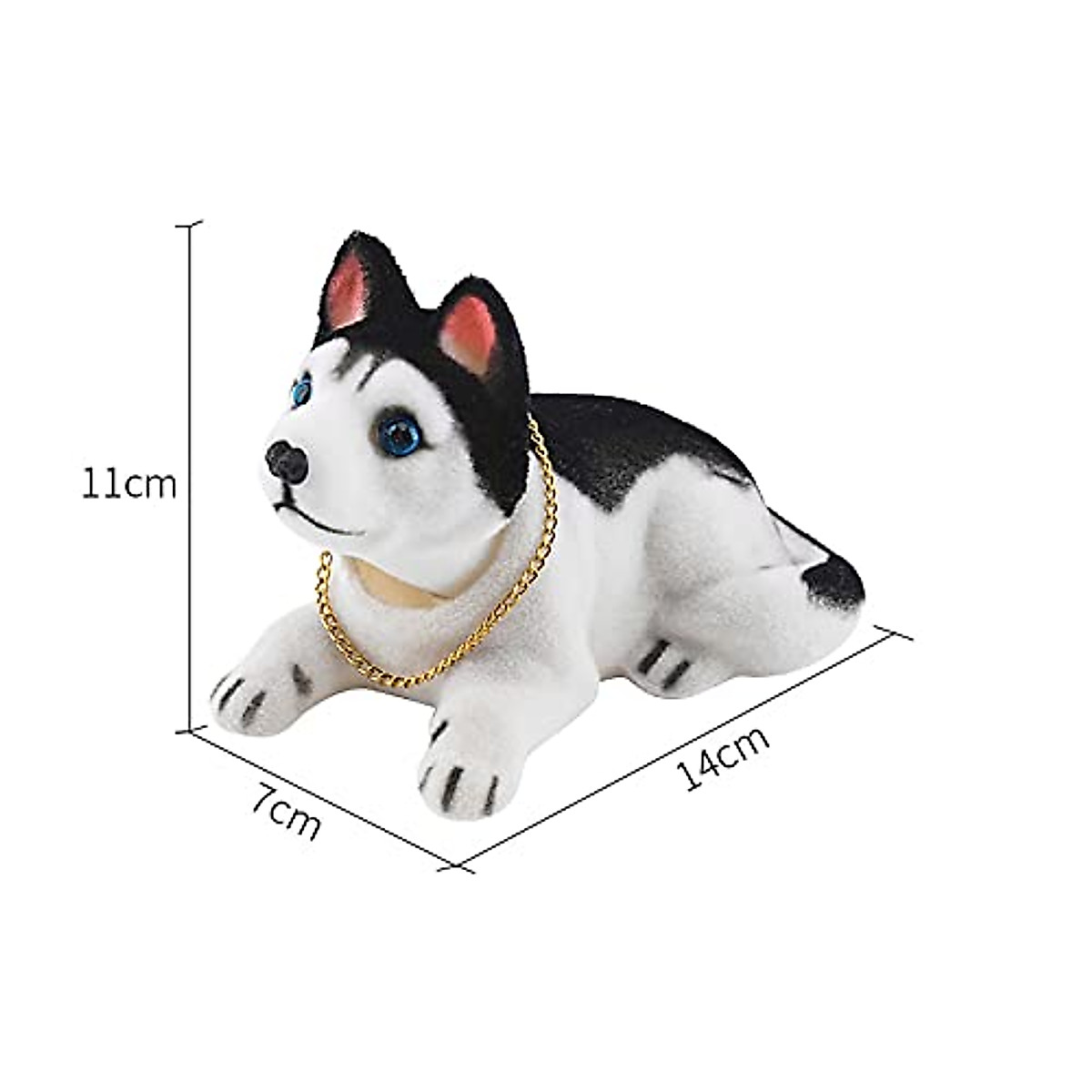 SSS-Swag Mary Paxton Bobble Head Car Decoration Nodding Dog Ornaments Creative Dog Dashboard Crafts High Emulation Dog Lover Gift for Car Vehicle Desk Tabletop Office Decor Baby Kids Toy