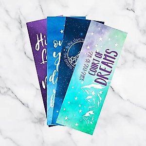 ACOTAR Bookmarks / high Quality Card Stock Bookmark / Bookish Gift / Book Lover Gift / a Court of Thorns and Roses / Merchandise / Set of 4