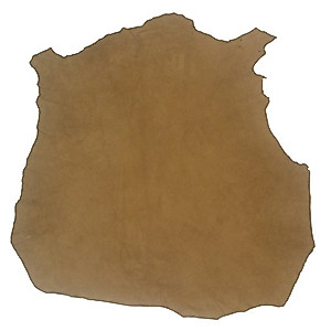 REED© LEATHER HIDES - WHOLE SUEDE SKIN 7 to 10 SF (Suede - Tan)