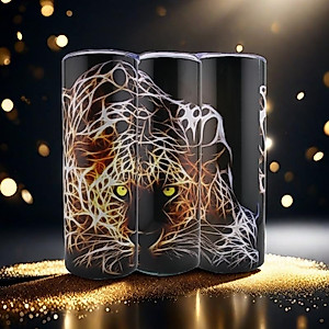 Alpha Custom Printing Neon Leopard 20oz Tumbler With Straw