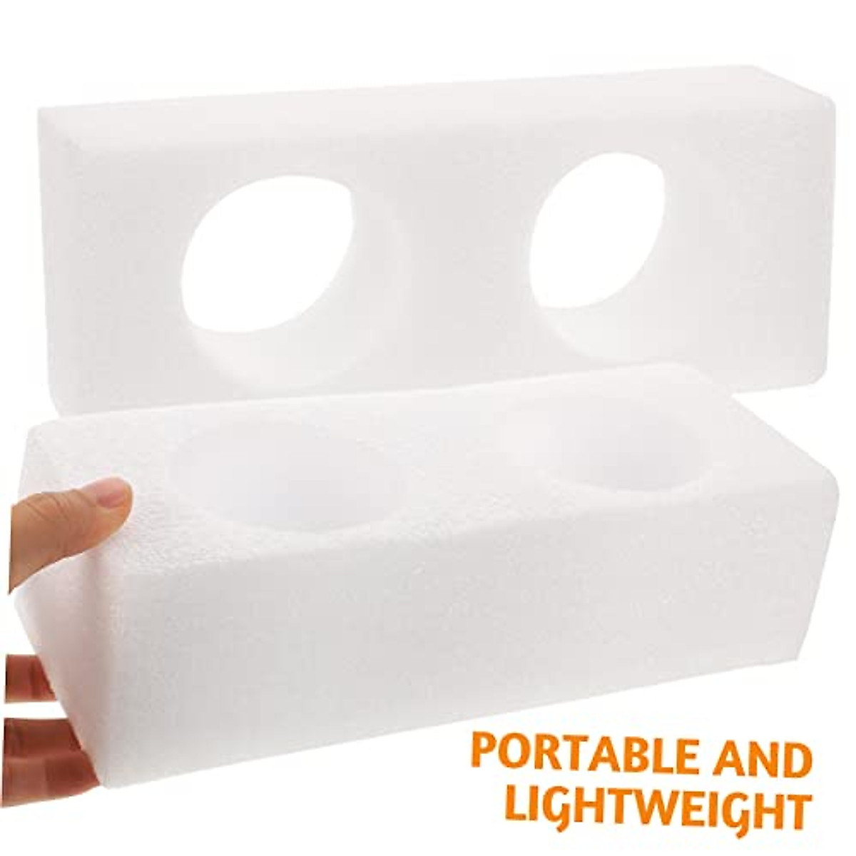 Didiseaon 4 pcs Takeaway Cup Holder can Carrier Coffee Mug Holder Floating Drink Holder for Pool Disposable Drink Carrier Coffee Drinks Drink take Dish Rack White epe Pearl Cotton