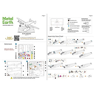 Fascinations Metal Earth B-24 Liberator 3D Metal Model Kit