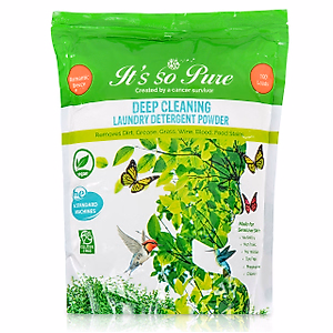 It’s So Pure Eco Friendly Washing Detergent – Skin Friendly Scented Laundry Soda to Remove Stubborn Stains – Best Fragrance HE Washing Powder (Romantic Breeze, 100 Loads)