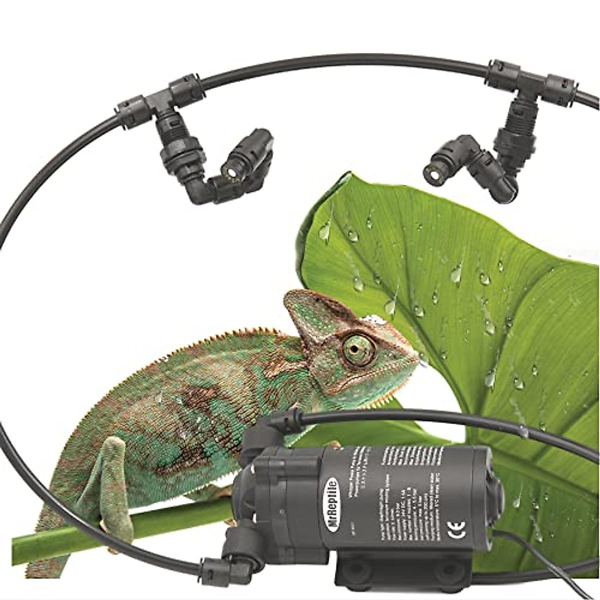 MRREPTILE Reptile Mister, Misting System for Reptiles Terrarium, Mister for Chameleon Turtle Lizard, MS200 Mister New Version, Tank Mister