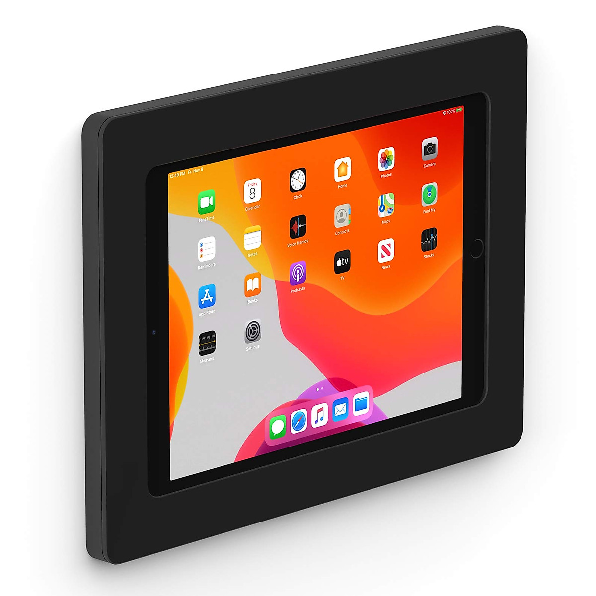 VidaMount Black On-Wall Tablet Mount Compatible with iPad 10.2" (7th, 8th & 9th Gen)