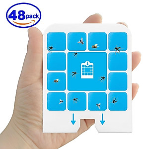 48 Pack Refill Card Compatible with Saferer Home SH502, DT3005W Dot Glue Board,Sticky Cards Indoor use