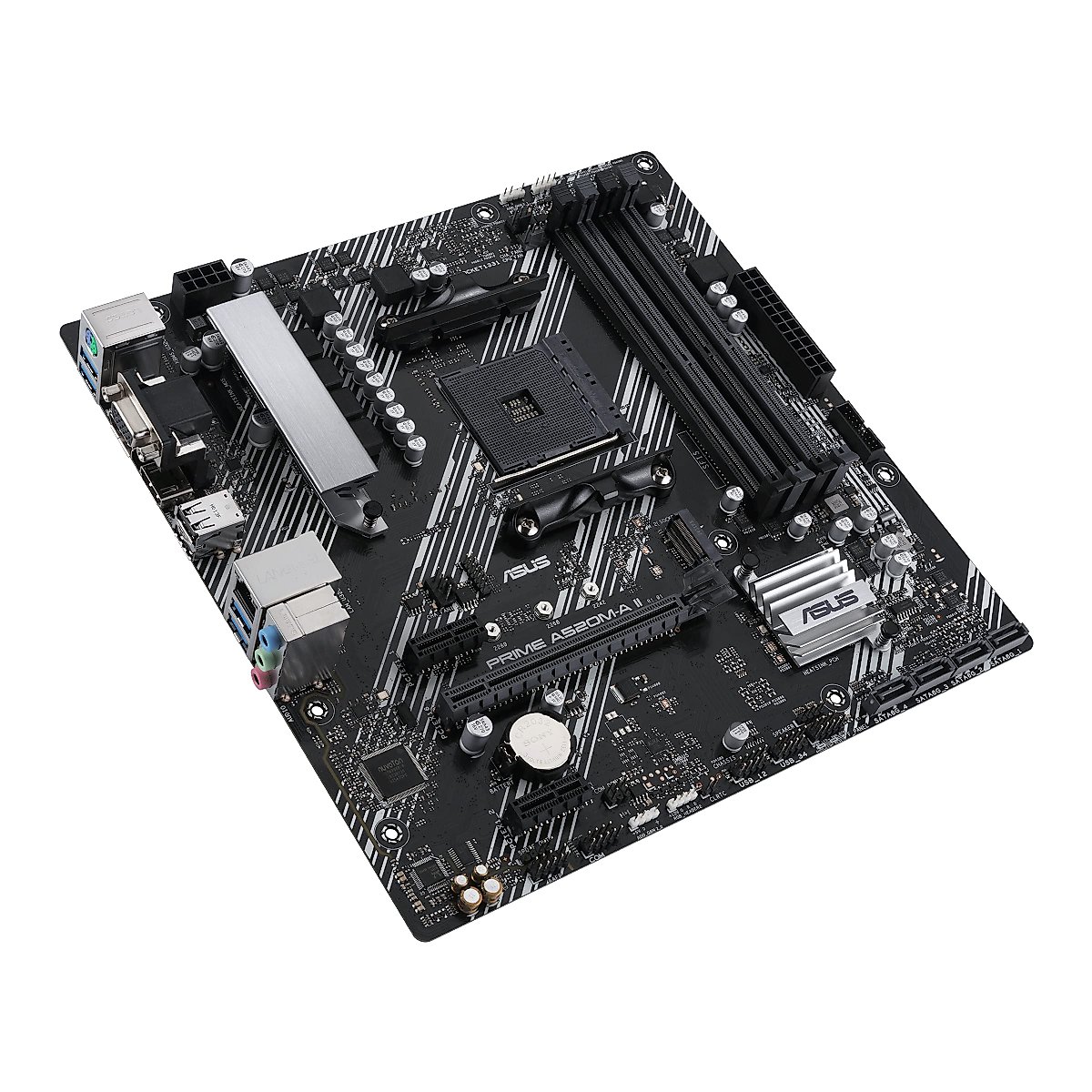 ASUS Prime A520M-A II/CSM AMD AM4(3rd Gen Ryzen) microATX Commercial Motherboard(ECC Memory,M.2 Support,1Gb Ethernet, DP/HDMI 2.1/D-Sub, 4K@60HZ, USB3.2 Gen1Type-A, ARGBheader with AURAsync)