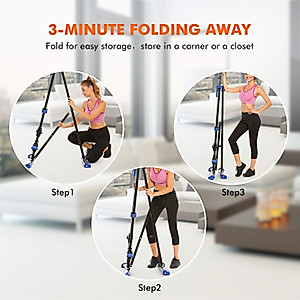 ANCHEER Climber Vertical Climber for Home Use Indoor Folding Climbing Machine with Adjustable Height & LCD Display for Home Office and Gym Simple Assembly
