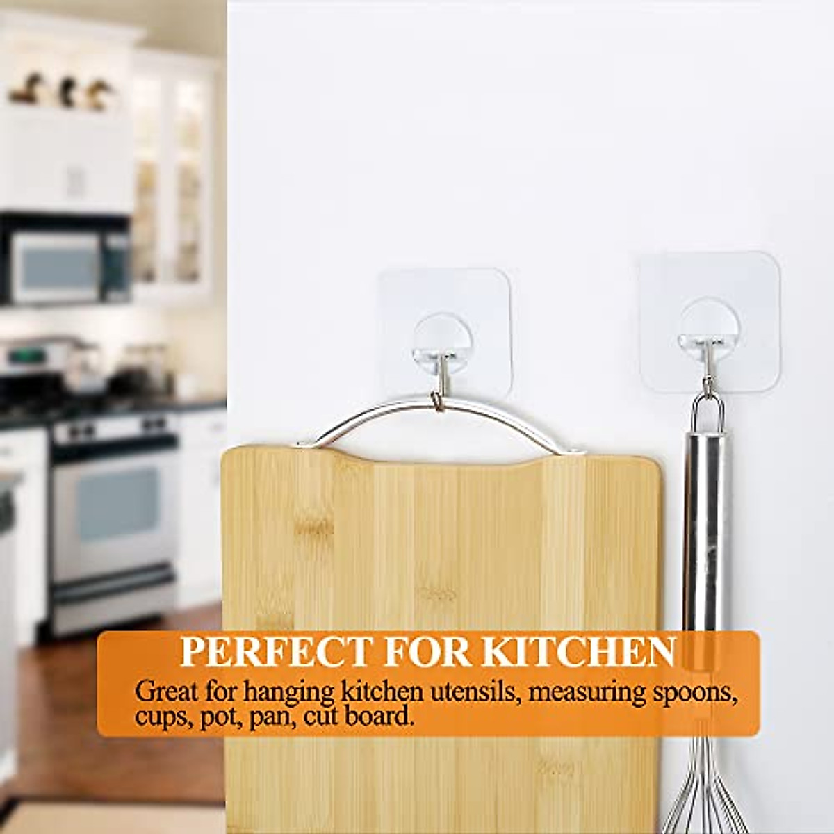 FOTYRIG Adhesive Hooks Sticky Hooks for Hanging Heavy Duty Wall Hangers Without Nails 15lb(Max) 180 Degree Rotating Seamless Stick on Wall Hooks Bathroom Kitchen Office Outdoors-10 Packs