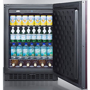 Summit SPR627OSIF Beverage Refrigerator, Brown