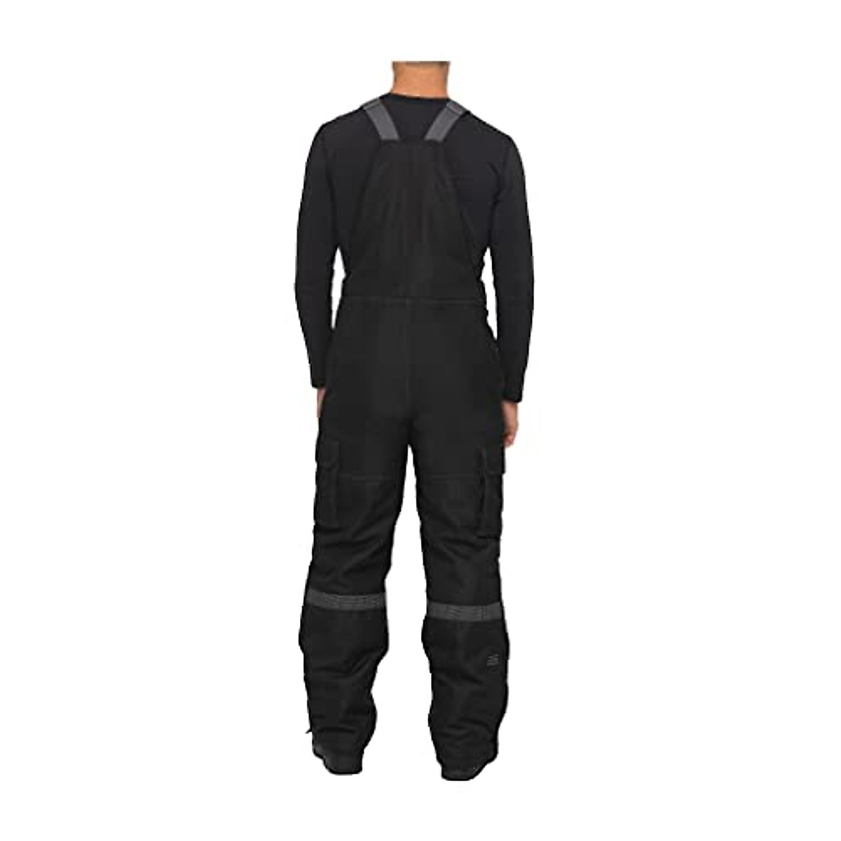 Arctix Men's Tundra Ballistic Bib Overalls With Added Visibility, Black, Large/32" Inseam
