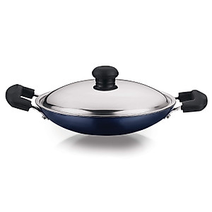 Vinod Appachetty Non-Stick Appam Pan with Stainless Steel Lid, 21.5 cm