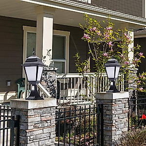 Lights Outdoor IP65 Retro LED Aluminum Pillar Post Lights, Villa Outdoor Lanterns Pillar Column Lighting Lamp, Landscape Commercial Streetlights Stadium