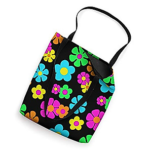 Hippie Psychedelic Flower Power 60's 70's Groovy Boho Daisy Tote Bag