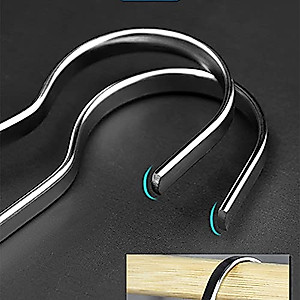 CPSUN Hangers 5 Pack Strong Heavy Duty Stainless Steel Metal Hangers for Home,Thicken and Bold Flat Strips Bulk Hangers