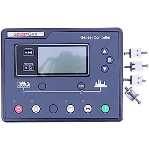 YFYIQI Generator Set Controller Automatic Start/Stop Genset Controller Auto Start Module with Waterproof Security Level IP55 Short Message Service Function Schedule Control