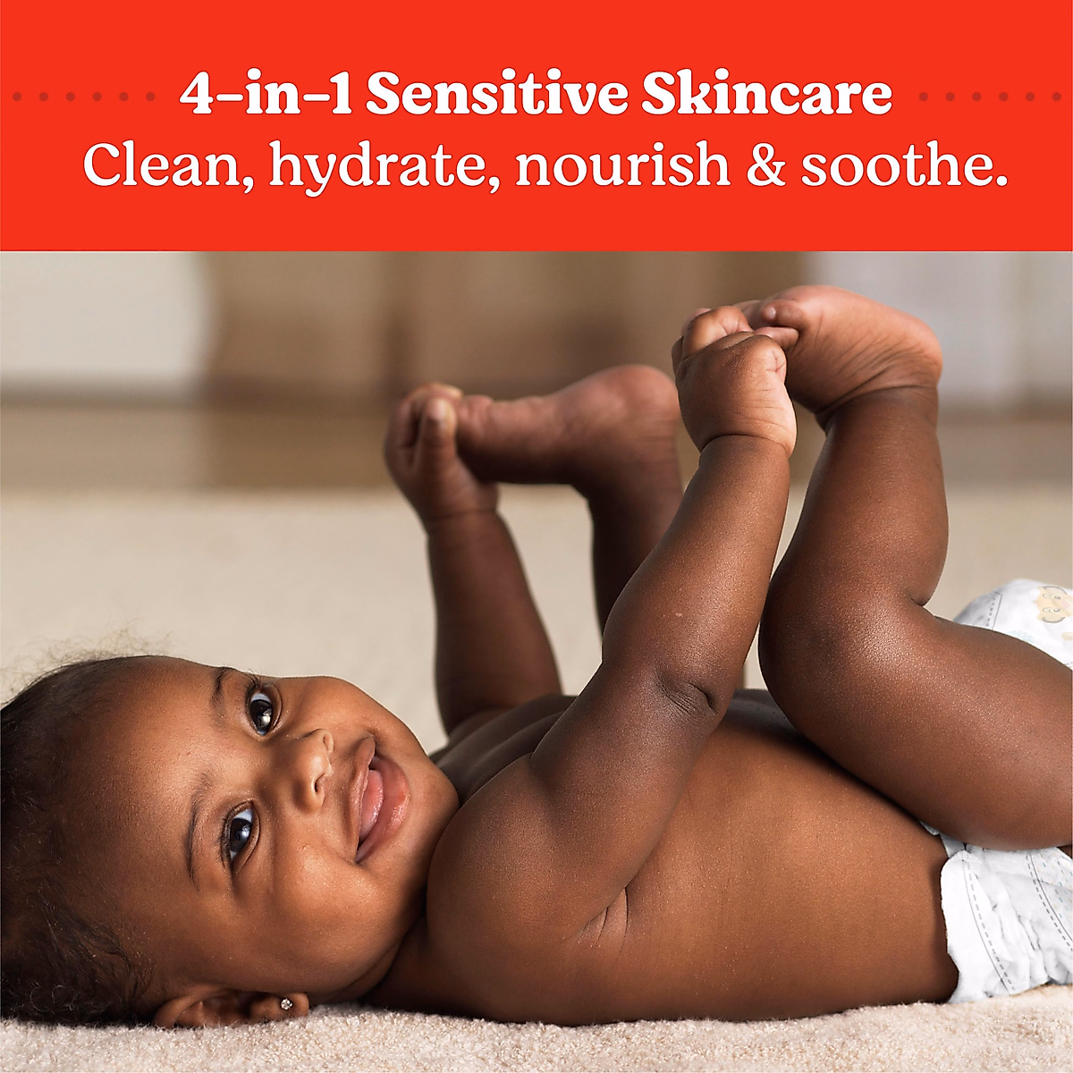 Baby Wipes, Scented, Huggies Nourish & Care Baby Diaper Wipes, 56 Count, Pack of 3 Flip-Top Packs (168 Wipes Total)