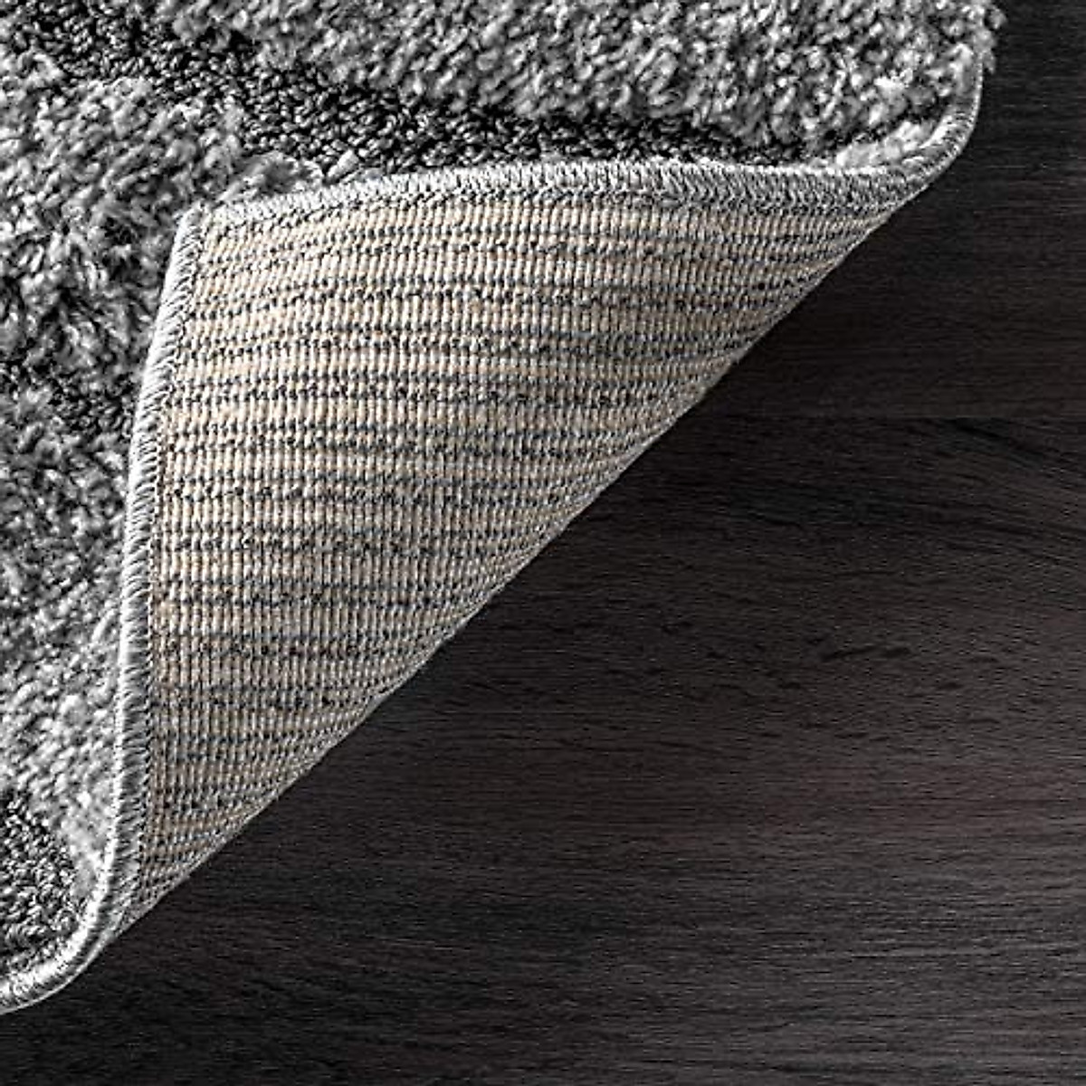 nuLOOM Carolyn Cozy Soft & Plush Shag Accent Rug, 2' x 3', Dark Grey