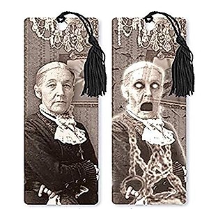 Dimension 9 3D Lenticular Bookmark with Tassel, 1800s Zombie Grandma, Black/White (LBM108)