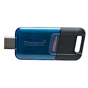 Kingston DataTraveler 80 M 256GB USB-C Flash Drive | USB 3.2 Gen 1 | Up to 200MB/s | DT80M/256GB