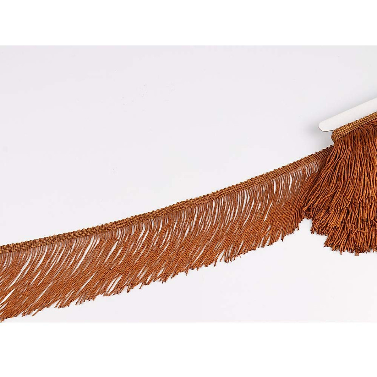 Heartwish268 Fringe Trim Lace Polyerter Fibre Tassel 4inch Wide 10 Yards Long for Clothes Accessories Latin Wedding Dress DIY Lamp Shade Decoration Black (Coffee)