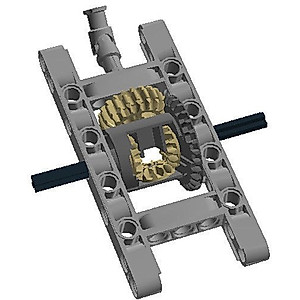 LEGO 10pc Technic Framed Differential Gear Set Kit Pack Chassis Part Piece Crawler Unimog Car Truck Joint Axle Frame Liftarm