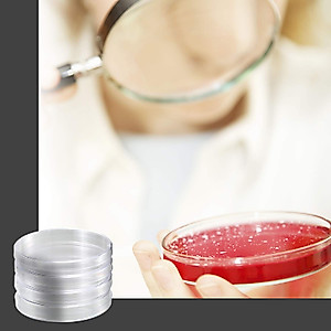 Young4us Petri Dish Set with Lids, 12 Pack Sterile Petri Plates in 3 Sizes with 12 Pack 3ml Plastic Dropper Pasteur Pipettes for Lab, Experiment, Biology, Microbiology Studies (Pack of 24)