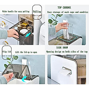 QQXX Freestanding Bathroom Floor Cabinet,Large 2/3/4 Tier Narrow Dresser,with Clear Drawers & Wheels Slim Toilet Storage Drawers Tower,for Small Spaces and Gaps, Toilet Bathroom Storage Floor Cabinet