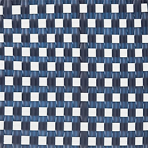 SAFAVIEH Outdoor Collection Kipnuk Navy and White and Light Brown Indoor/Outdoor Stacking Bar Stool