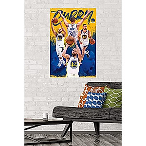 Trends International NBA Golden State Warriors - Stephen Curry 22 Wall Poster, Bedroom