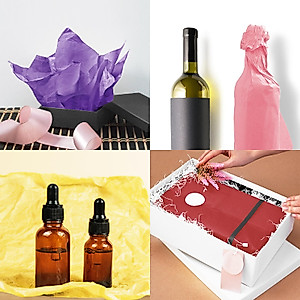 120 Sheets 20"X14" Colored Tissue Paper for Gift Bags Wrapping Paper, Art Tissue Paper Bulk for Weddings Birthday Party Crafts Decoration, 10 Colors