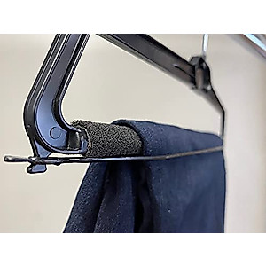 NAHANCO Removable Replacement Rubber Strap for Plastic Pant Hanger Style #7500, Black