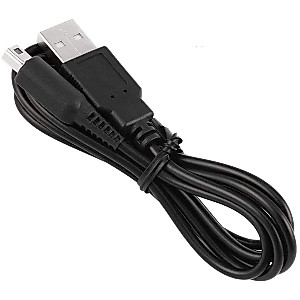 OLKIEQZ 3DS USB Charger Cable, Power Charging Lead Compatible for Nintendo New 3DS XL/New 3DS/ 3DS XL/ 3DS/ New 2DS XL/New 2DS/ 2DS XL/ 2DS/ DSi/DSi XL（4FT Black