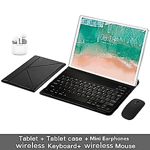 HEEPDD 10.1 Inch Tablet PC, Smart Calling 5GWiFi 100-240V 10.1 Inch Tablet 12GB RAM 256GB ROM for Work for Learning (US Plug)